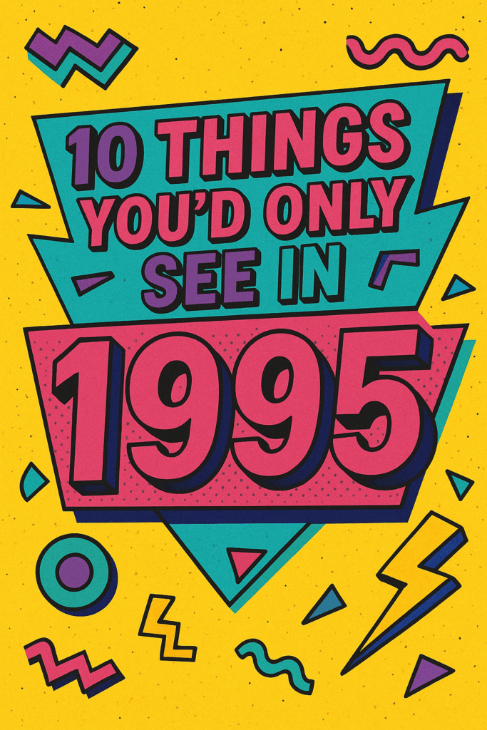 10 Things You’d Only See in 1995: A Blast from the Past!